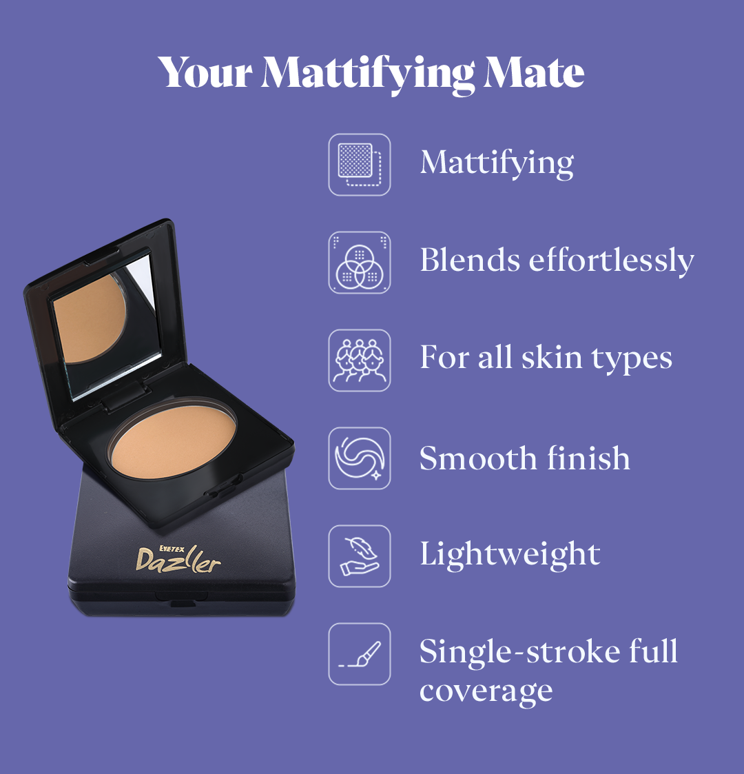 Seamless Touch Compact Powder – Dazller Cosmetics