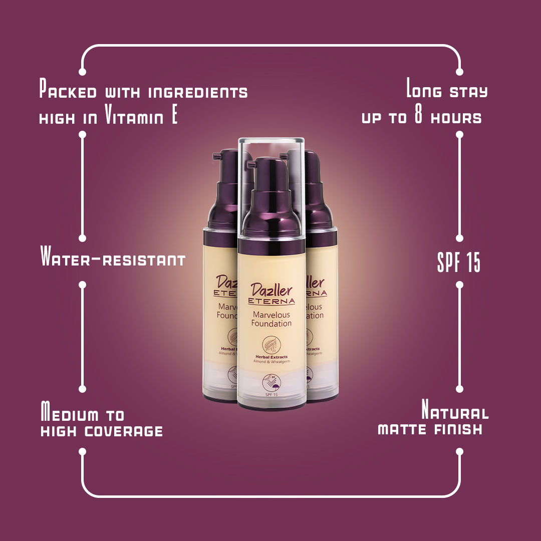 Eterna Marvelous Foundation – Dazller Cosmetics